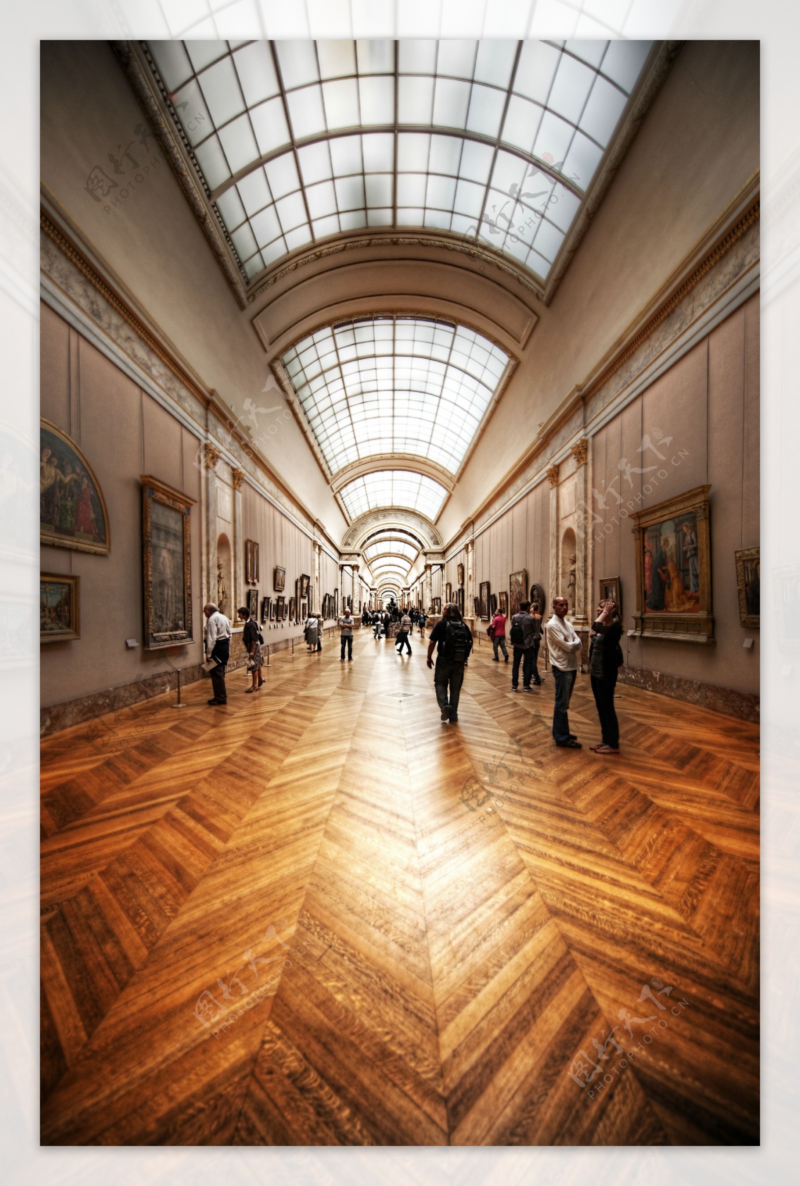 卢浮宫展览长廊图片素材-编号00911144-图行天下