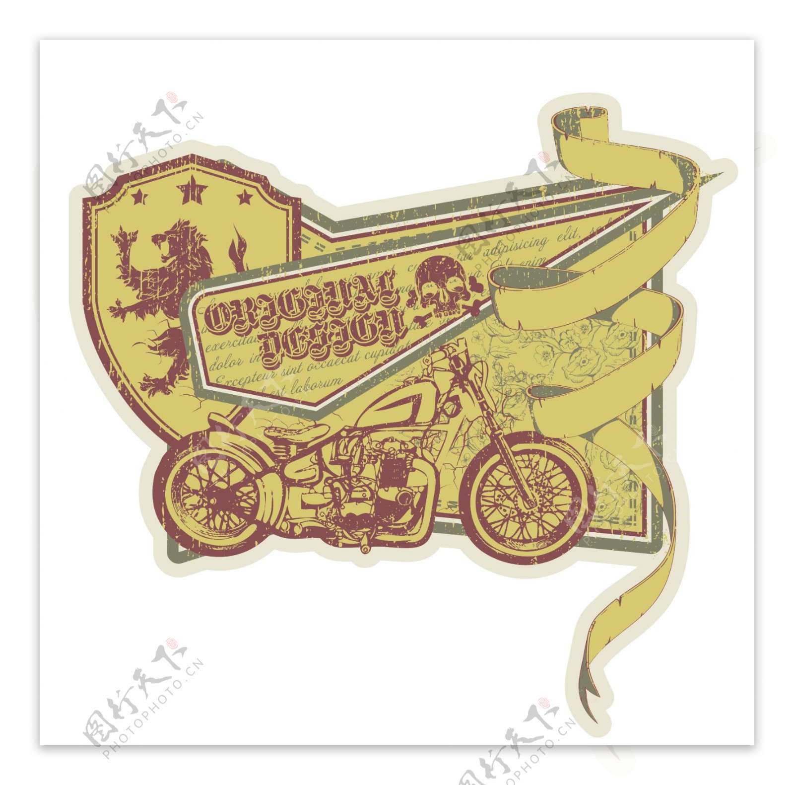 复古labei矢量图片素材-编号05218054-图行天下