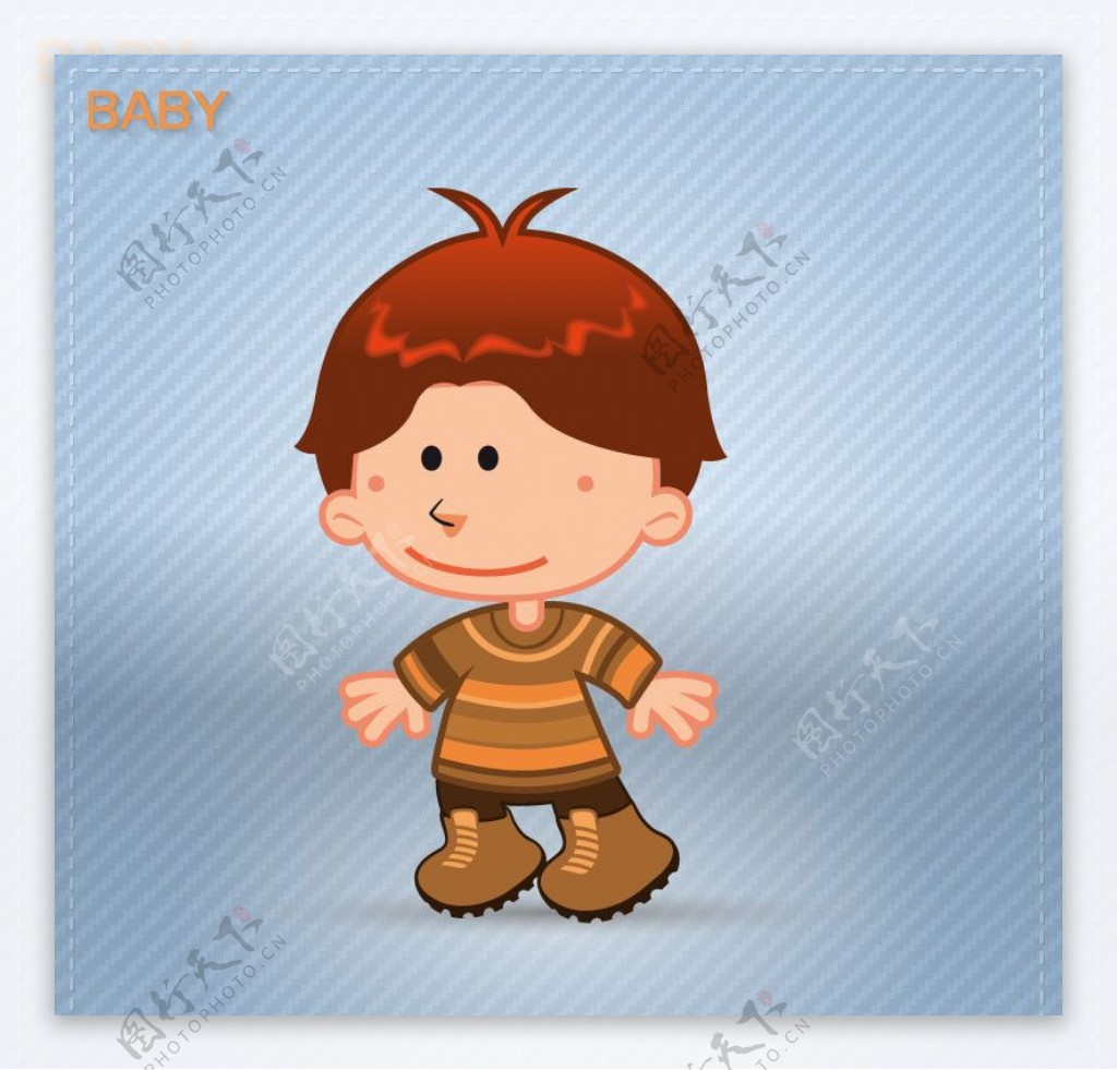 卡通男孩图片素材-编号07901694-图行天下