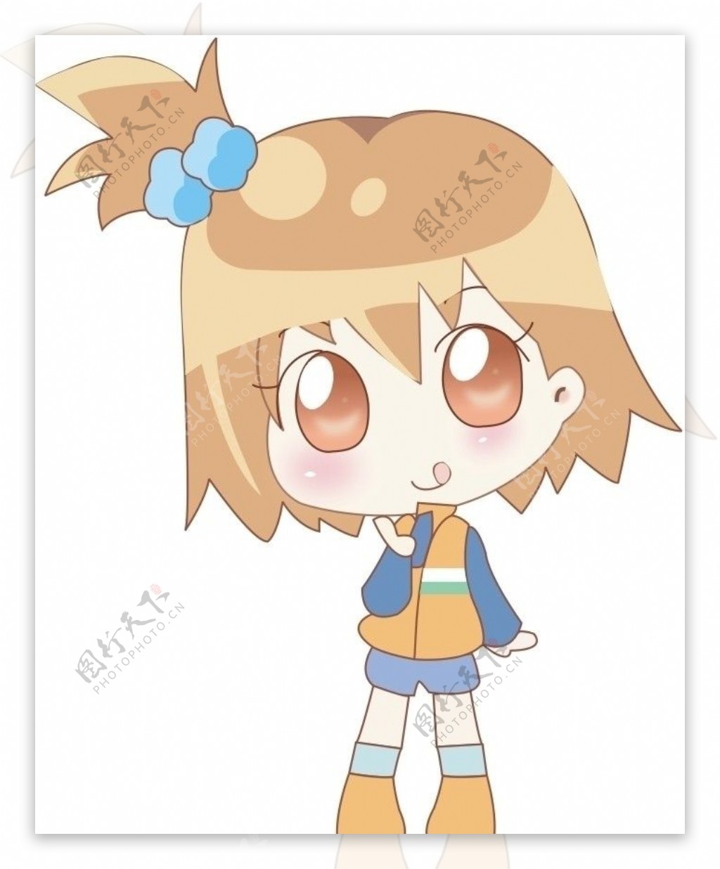 卡通可爱小女孩图片素材-编号08047764-图行天下