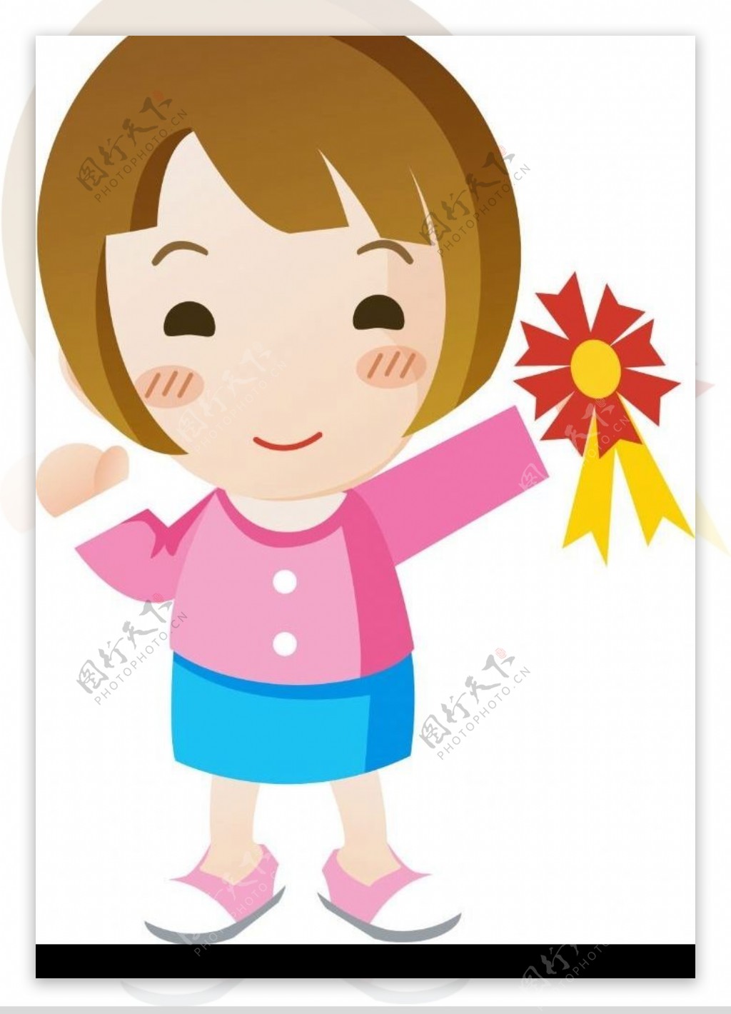 卡通矢量小女孩图片素材-编号08098524-图行天下