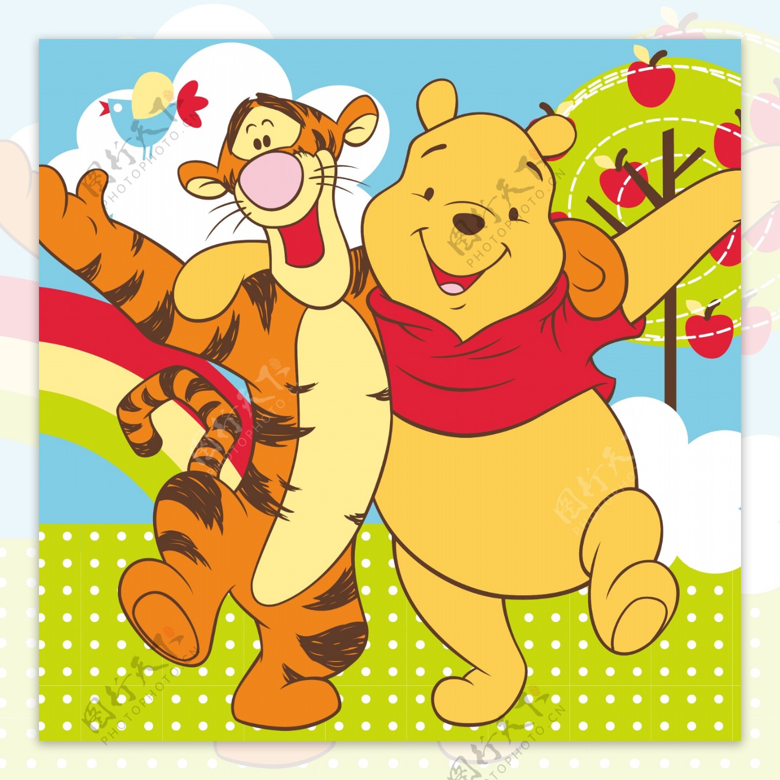 维尼熊和跳跳虎图片素材-编号10005734-图行天下