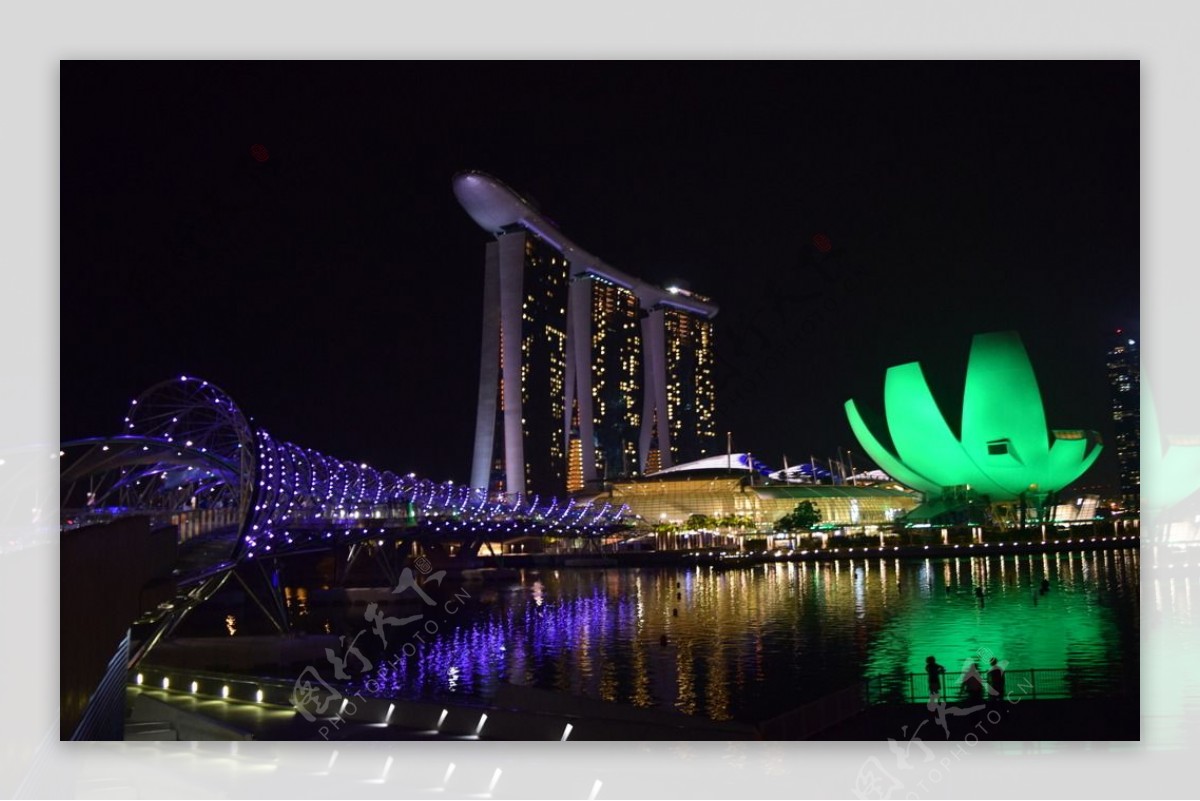 新加坡城市夜景图片素材-编号10018194-图行天下