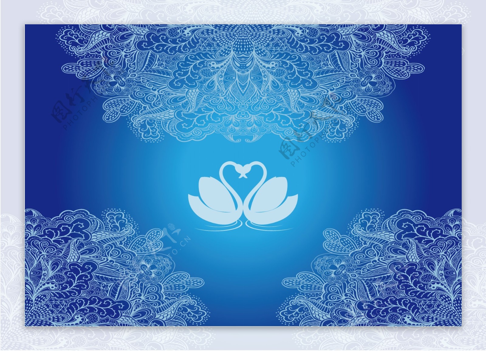 蓝色花纹背景图图片素材-编号12692704-图行天下