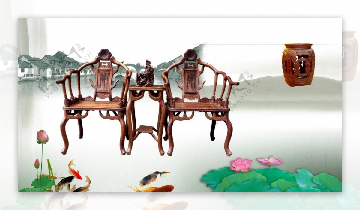 古典家具海报图片素材-编号19331334-图行天下