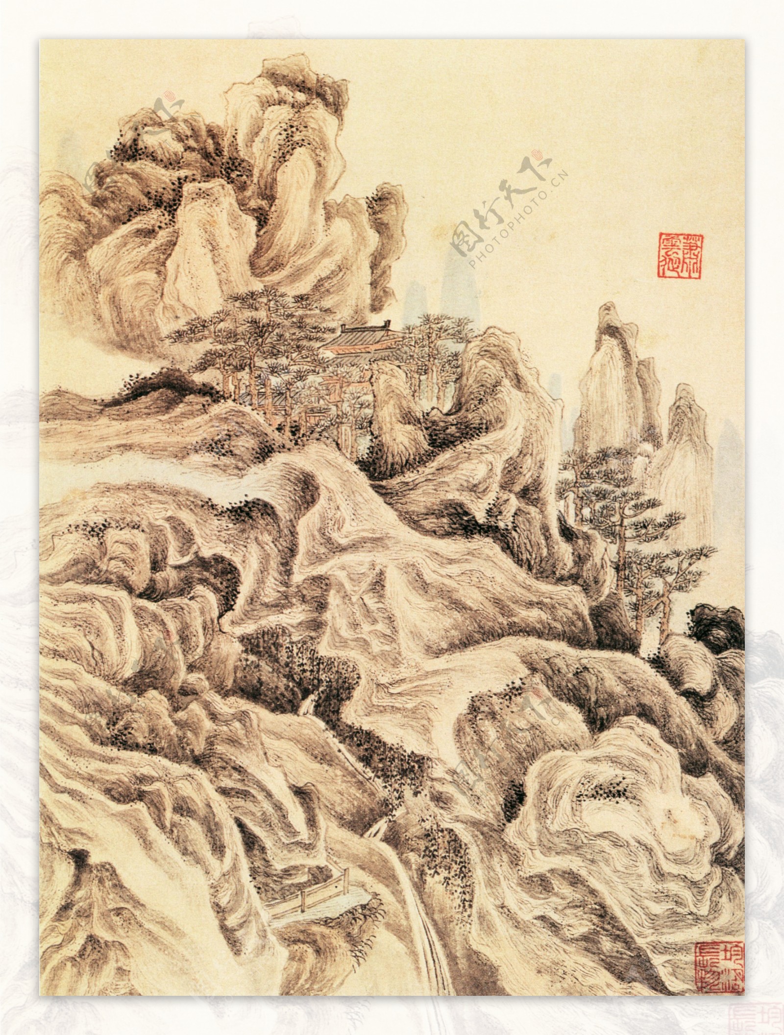 山水图山水画中国古画0646图片素材-编号26412654-图行天下