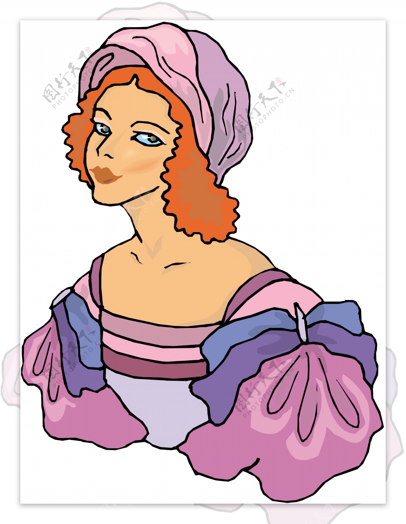 人物头像头像肖像矢量EPS格式0352图片素材-编号26529954-图行天下