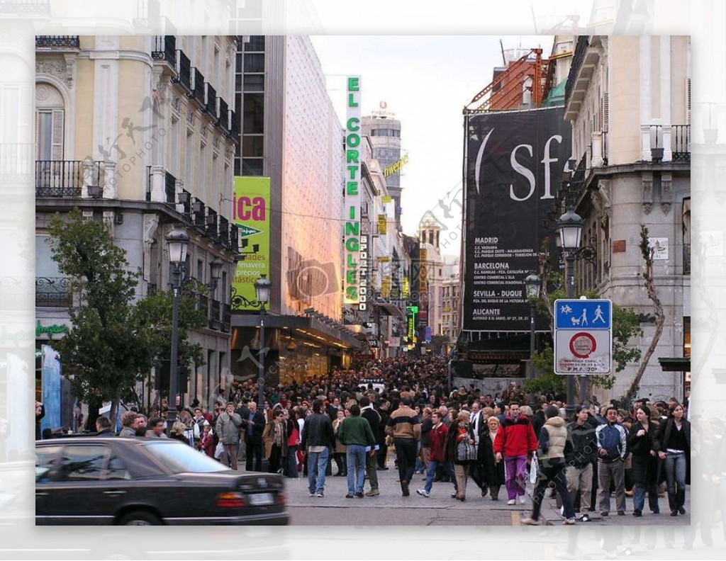 城市街道上的人群图片素材-编号27875714-图行天下