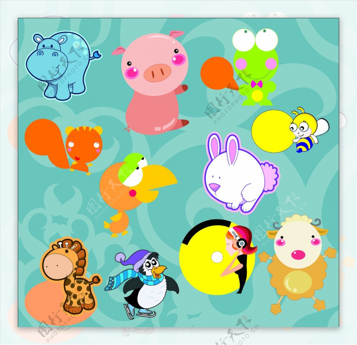 动物卡通图片素材-编号27878304-图行天下