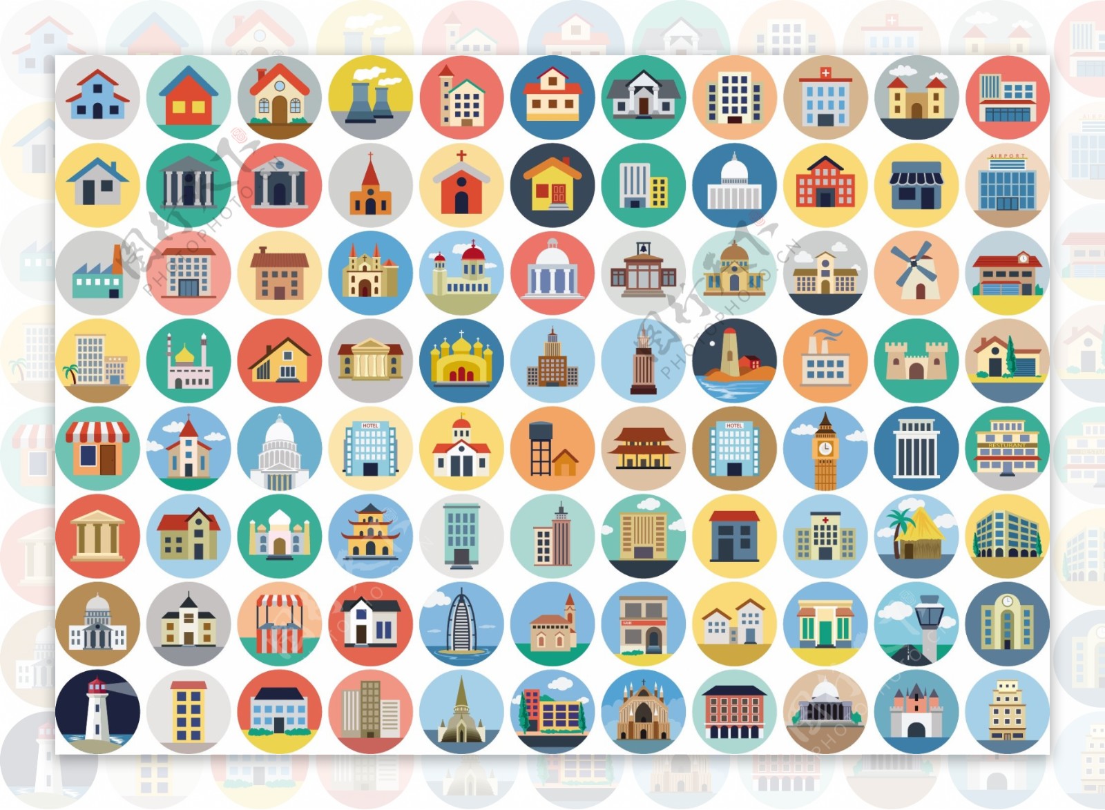 建筑类icon图片素材-编号31203614-图行天下